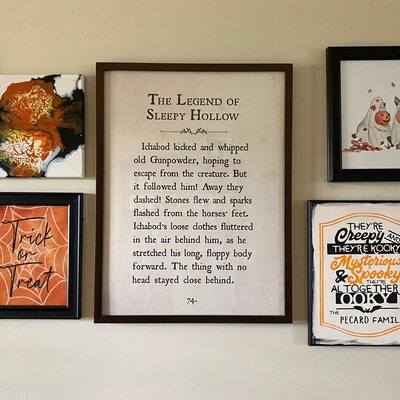 The Legend of Sleepy Hollow Printable Halloween Poster, Halloween Decor ...