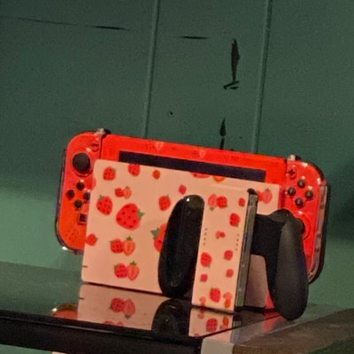 Nintendo Switch Skin Cute Strawberry, Strawberry Switch Skin Full Cover ...