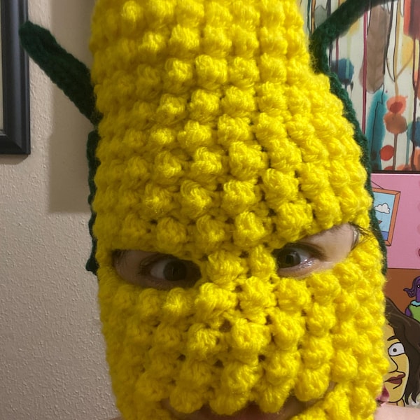 Crochet Corn Balaclava PDF DIGITAL DOWNLOAD Pattern - Etsy
