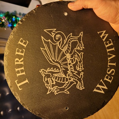 Welsh Dragon Outdoor House Home Sign Plaque - Etsy