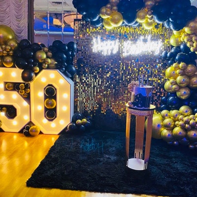 Set of 3 Pcs Plinths Gold Round Metal Plinths Wedding Backdrop Stand ...