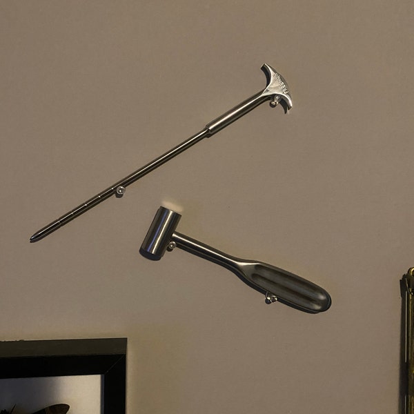 Lobotomy Orbitoclast & Hammer Surgical Medical Tools Shadowbox With ...