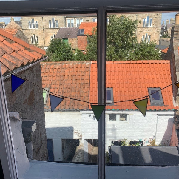 Stained Glass Rainbow Bunting Suncatcher - Etsy