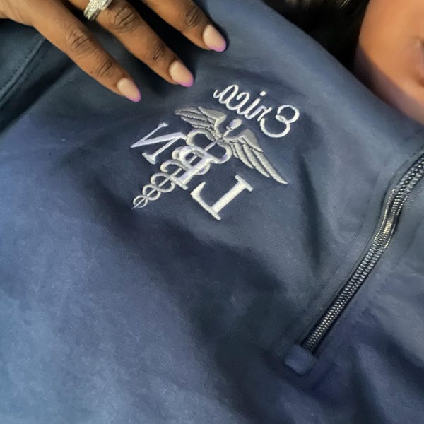 NICU Nurse Jacket | Labor and Delivery Jacket | RN Zip Sweatshirt ...