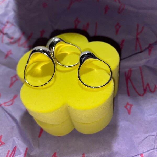 14k Gold Hand Painted "like A Virgin" Eyeball Ring / Evil Eye Ring ...