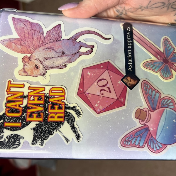 Fairy Field Mouse Vinyl Sticker, Cute Animal Laptop Decal, Fae Magic ...