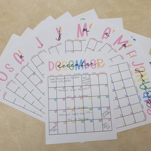 Rainbow Notes, Printable To-do List, Small Business Planner, Instant ...