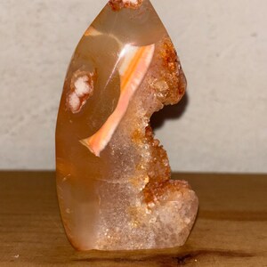 Pink Banded Calcite Tower, Twr262, Pink and Green Banded Calcite Point ...