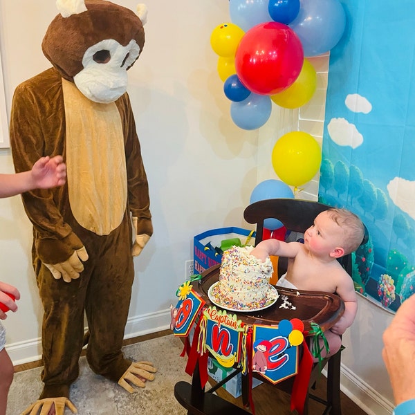 Curious Birthday Decorations, Letters in 3D Centerpiece, Curious Custom ...