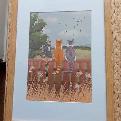 Gemini Cat Print, Zodiac Star Sign A4, A3, A2, 5x7, Cat Astrology ...