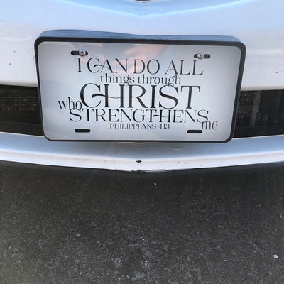 God is Still on the Throne Christian License Plate-white Quote-heaven ...