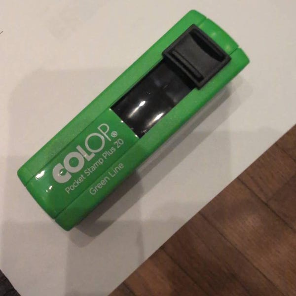 Pocket Stamp - Colop Pocket Stamp Plus 20 - Self Inking Rubber Stamp ...