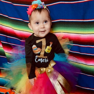 Fiesta Baby Girls Outfit, 1st Fiesta Birthday Girls Outfit, Uno ...