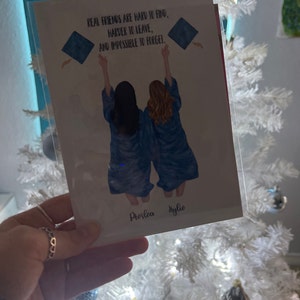 2 Best Friends Personalized Graduation Print Friends Graduation Gift ...
