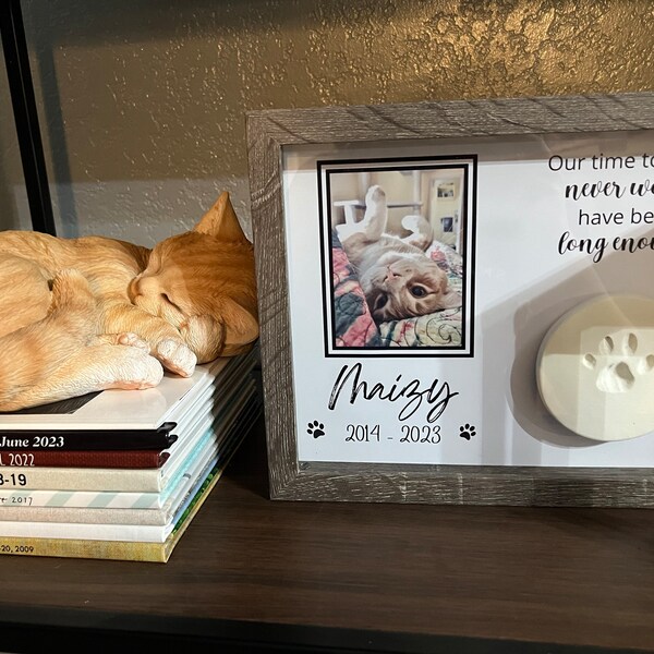Pet Memorial Shadowbox, Pet Memorial, Dog Memorial , Cat Memorial, Loss ...