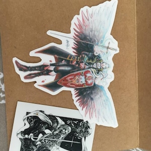 Castlevania Alucard Wing Cape Sticker, Mini Poster Print, or Magnet ...