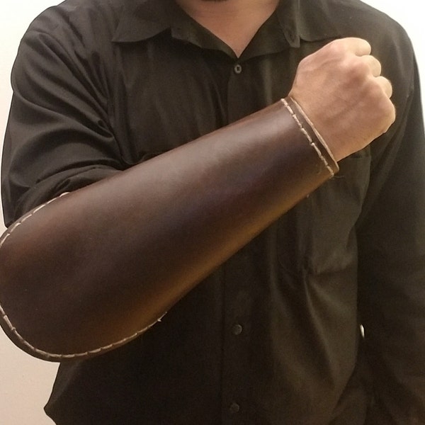 Leather Viking Combat Vambrace for FULL CONTACT FIGHT, Strengthened ...