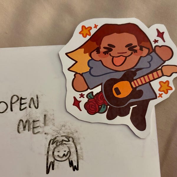 Teto Kasane Glitter Sticker Sheet - Etsy