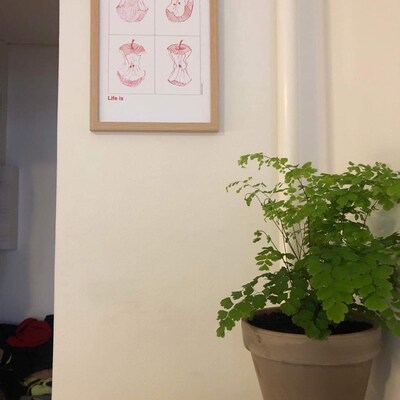 Audrey Hepburn, Roman Holiday 1953 Original Woodcut Art Print Poster ...