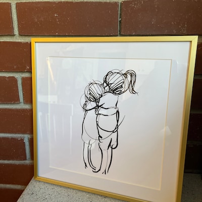 Sisters Drawing Holding Hands Pinky Promise Sisters Line Drawing, Best ...