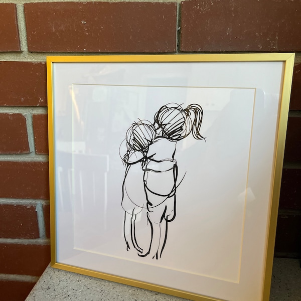 Sisters Drawing Holding Hands Pinky Promise Sisters Line Drawing, Best ...