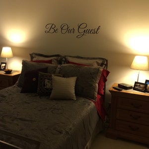 Be Our Guest Wall Decal Sticker - Etsy
