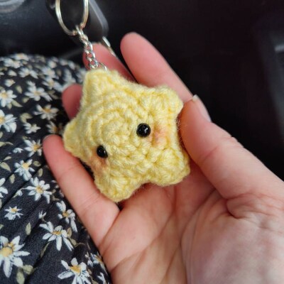 Kawaii Star Crocheted Keychain, Amigurumi , Cute Bag Charm, Accessories ...