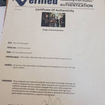 Guns N' Roses Full Band Signed Autographed 8x12 Inch Photo COA - Etsy