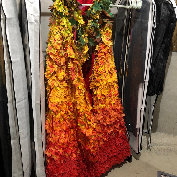 Autumn Cloak With Leather Leaf and Fungi Details - Etsy