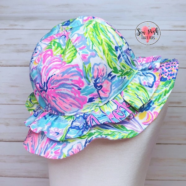 Sun Hat Pattern, PDF Sewing Pattern, Beach Hat Pattern, Child Hat ...