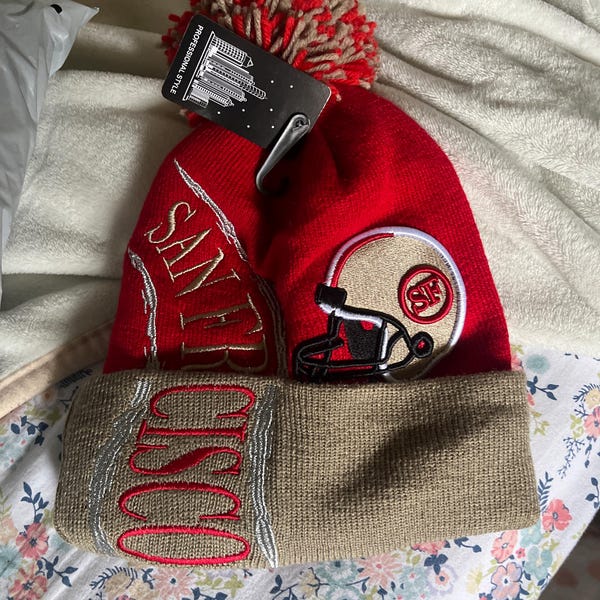 San Francisco Football Team Color New Leader Knit Skull Beanie Winter ...