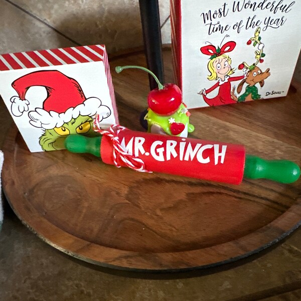Grinch Mini Rolling Pins - Etsy
