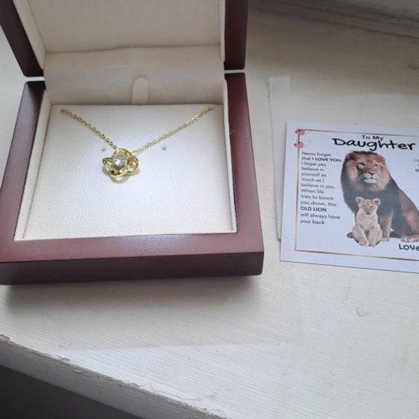 To My Daughter From Dad | Love Knot Necklace | Never Forget That I Love ...