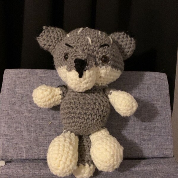 PATTERN: Wilson the Wolf Pup - Crochet Wolf Pattern - Amigurumi Wolf ...