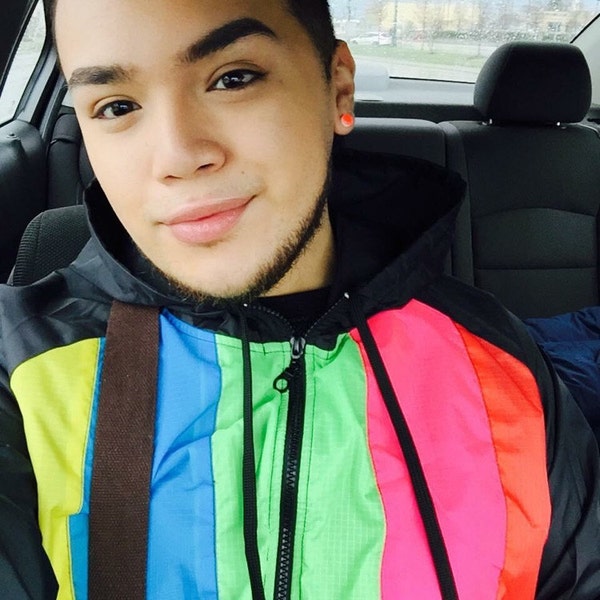 TV Color Bar Windbreaker Jacket, Water Repellent. - Etsy