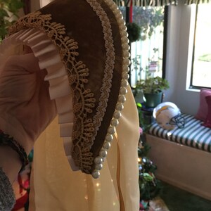 CUSTOM Regency Jane Austen 3 Strap Headband Hairpiece Ball Hat - Etsy