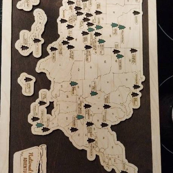 50 States Map, Tracker, FLOATING QUICKSHIP the ORIGINAL Viral, Travel ...