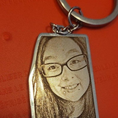 Photo Portrait Ring in Gold & 925 Sterling Silver Personalized Photo ...