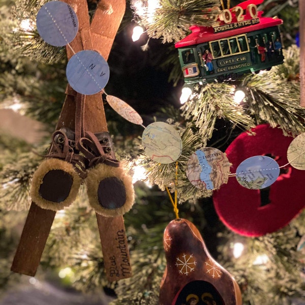 Map Garland, Atlas Garland, Map Bunting, Travel Theme, Map Decorations ...