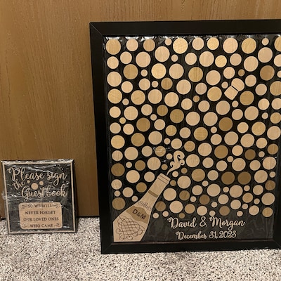 Snow Globe With Snowflakes Wedding Guest Book Alternative CUSTOM ORDER ...