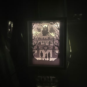 Happy 50th Birthday Shadow Box SVG PDF PNG Paper Cutting | Etsy