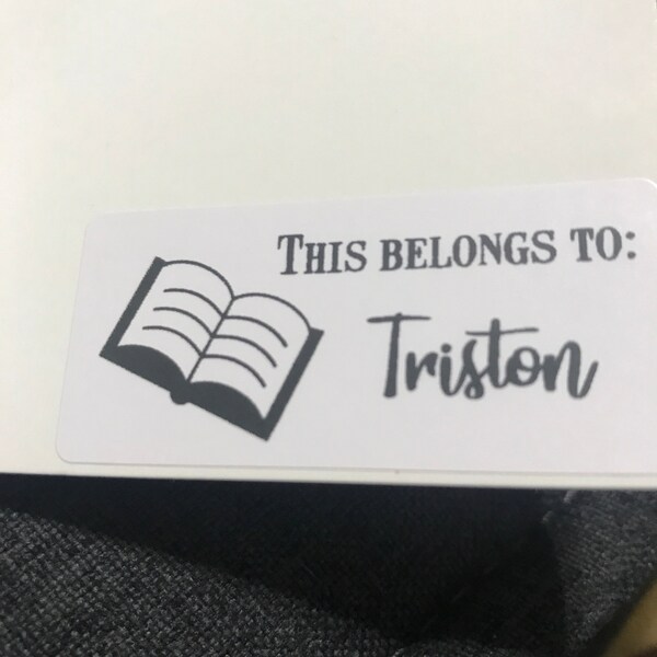 This Belongs to Labels | Books Teacher Library School Book Stickers ...