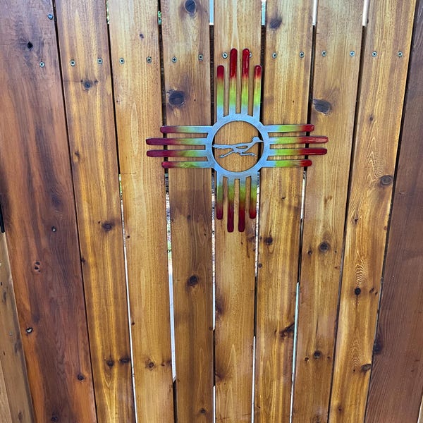 Zia Roadrunner Metal Wall Art - Fire Tinged Southwest Decor - Etsy