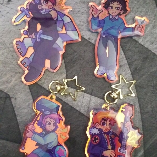 Scott Pilgrim Keychains - Etsy