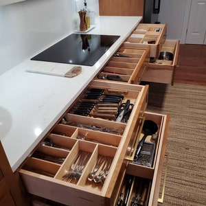Custom Drawer Organizer, Maple - Etsy
