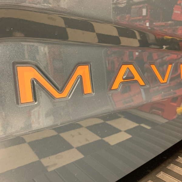 Ford Bronco Raptor Vinyl Grille Letters Camo, Solid Colors, USA, Amber ...