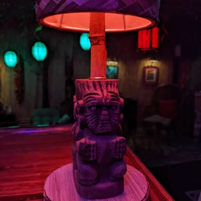 Pair of Witco Style Carved Wood Tiki Mug Shelves - Etsy