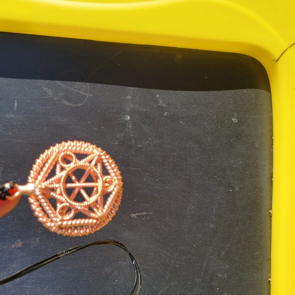 Tensor Ring Generator Pendant Metatron Cube - Etsy