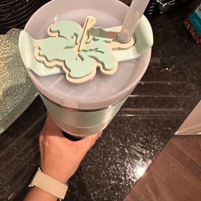 Hibiscus Flower Stanley Tag, Stanley Cup Accessory, Hibiscus Gifts ...