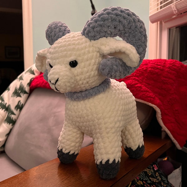 Amigurumi Ram Pattern, Crochet Pattern Ram, Large Plushie Amigurumi ...